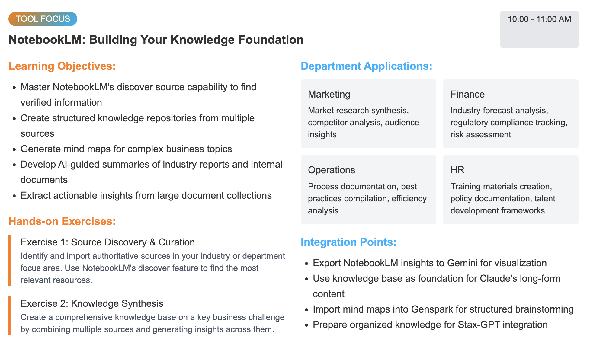 AI Tools For Business Execution Excellence Workshop – Matrix Connexion ...